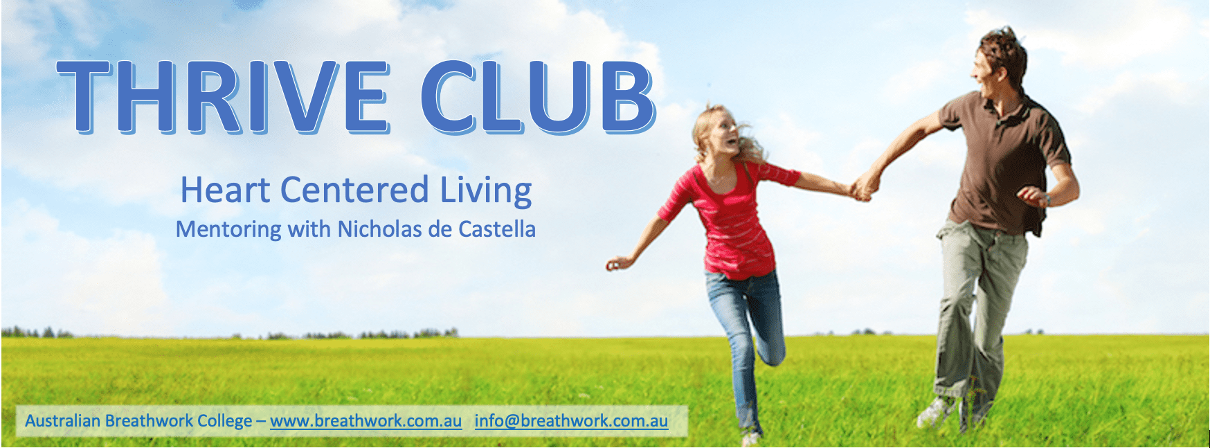THRIVE CLUB invitation - Breathwork Training Online and In-person for Coach and Practitioner level